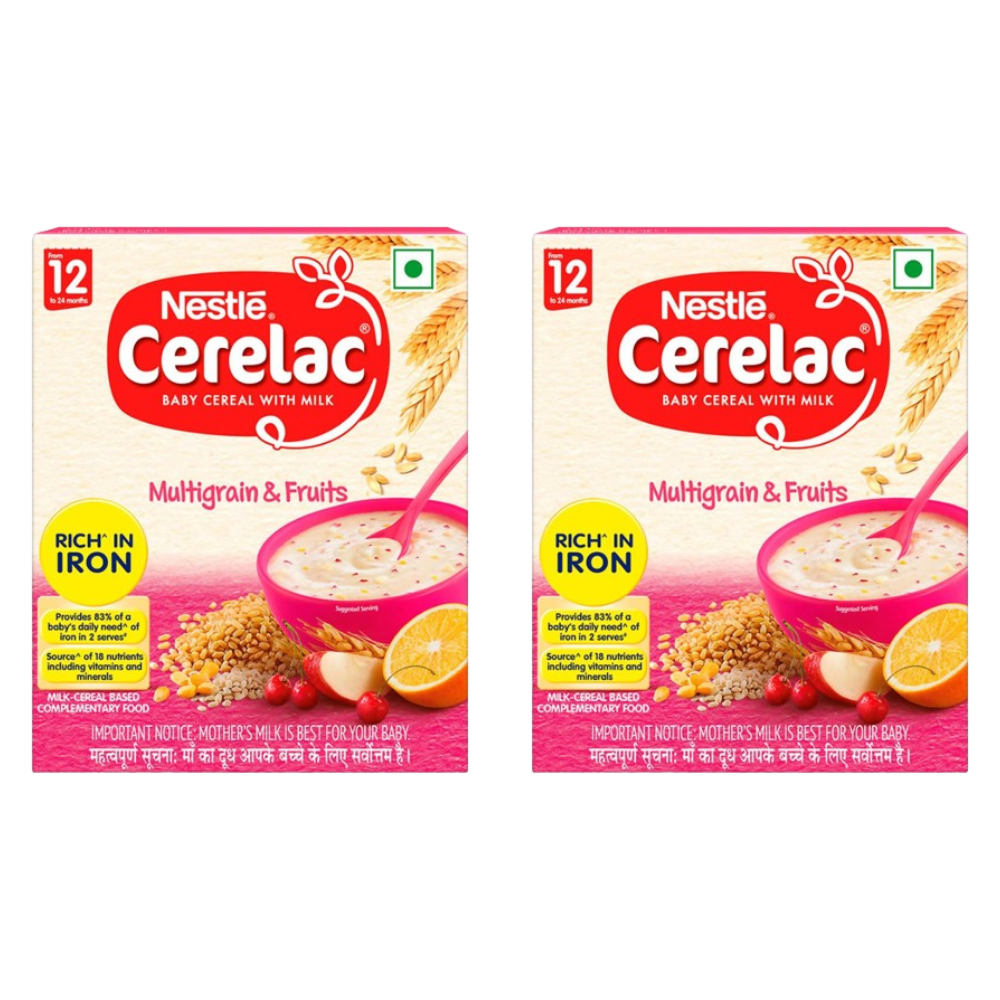 Buy Nestle Cerelac Baby Cereal with Milk, Multigrain & Fruits 12 Months ...